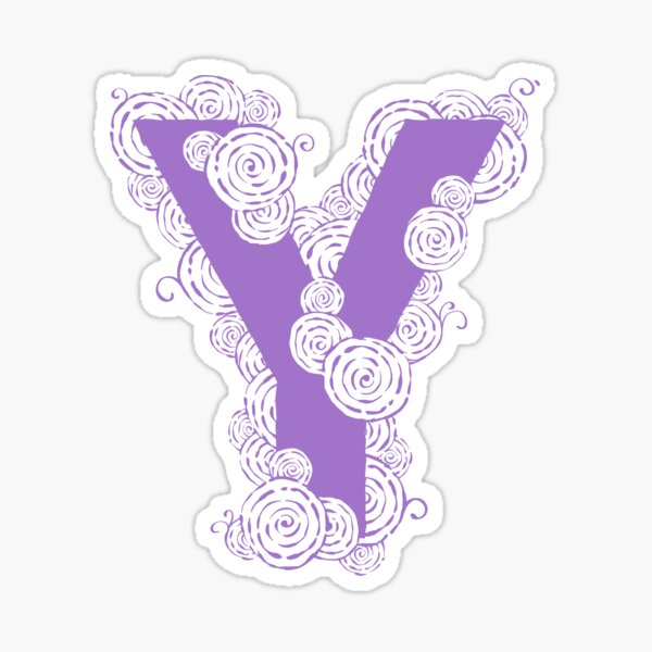 "Purple Letter Y" Sticker for Sale by RTPDesign | Redbubble