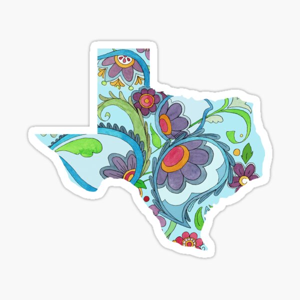 "Paisley Lone Star" Sticker for Sale by srigsby | Redbubble