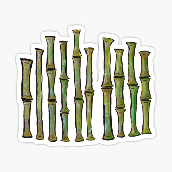 "Bamboo" Sticker for Sale by LeighsDesigns | Redbubble