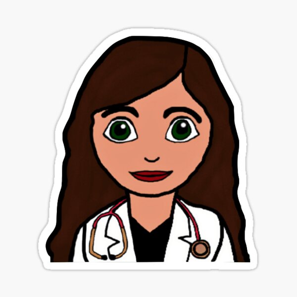 "Female Health Professional" Sticker for Sale by valliesunshine | Redbubble