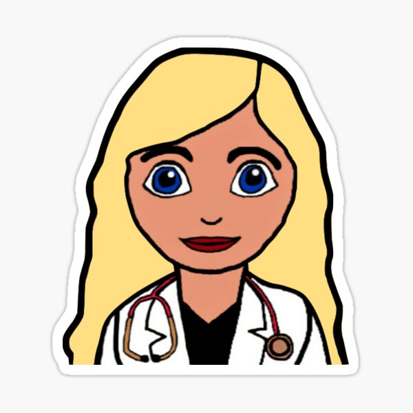"Female Health Professional" Sticker for Sale by valliesunshine | Redbubble