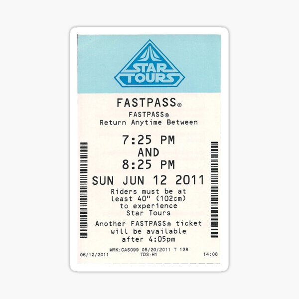 Fast Pass Stickers | Redbubble