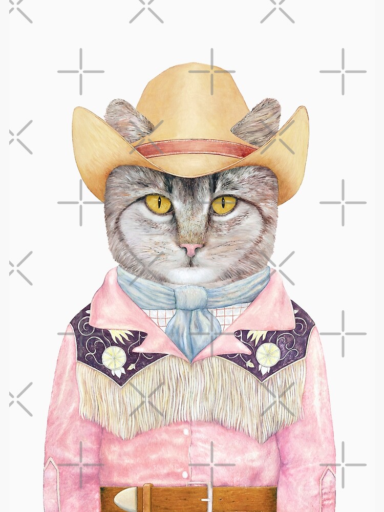 "Country Cat" Poster by AnimalCrew | Redbubble
