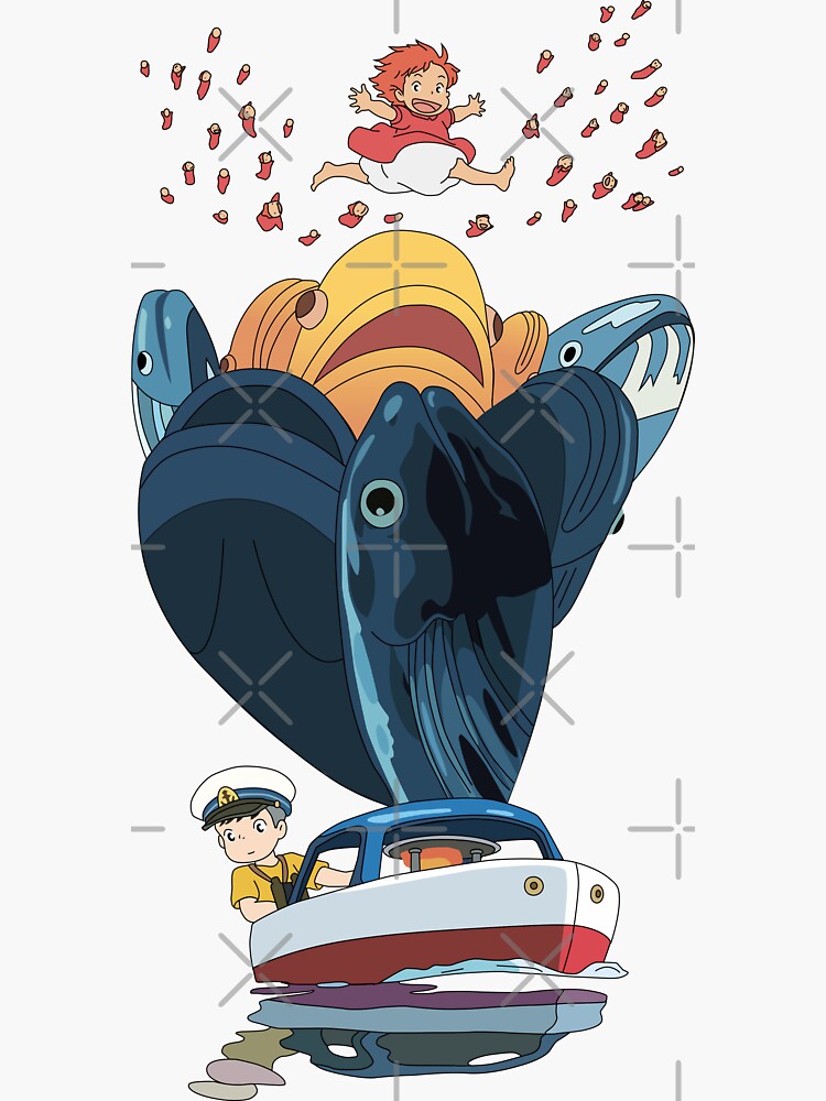 Sticker « Ponyo », par lor4rt | Redbubble