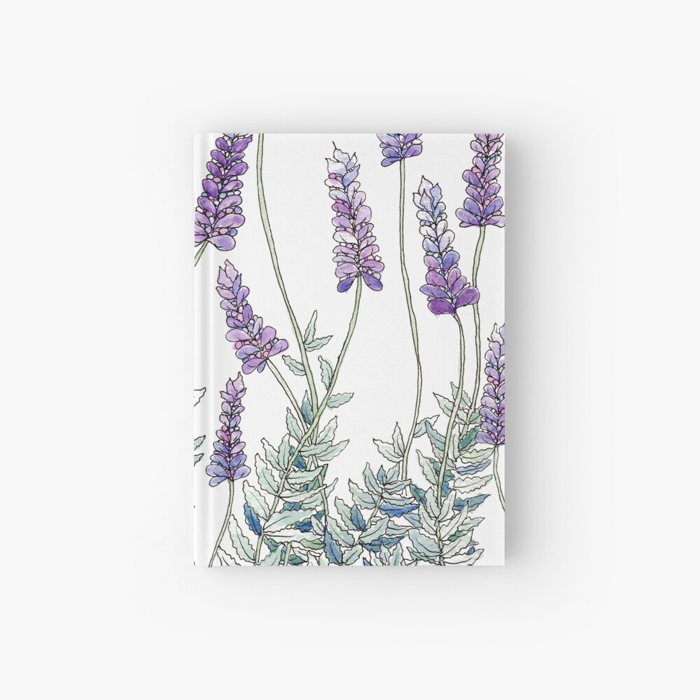 "Lavender, Illustration" Hardcover Journal for Sale by JRoseDesign ...