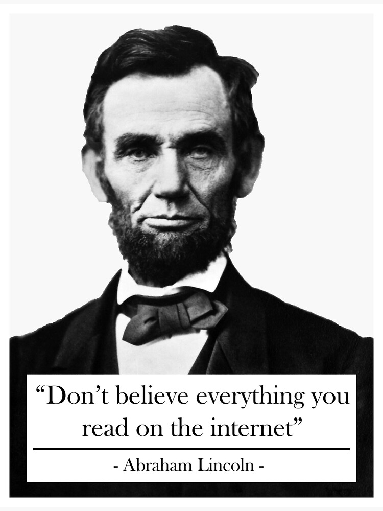 "Abraham Lincoln quote" Sticker by jaspervl | Redbubble