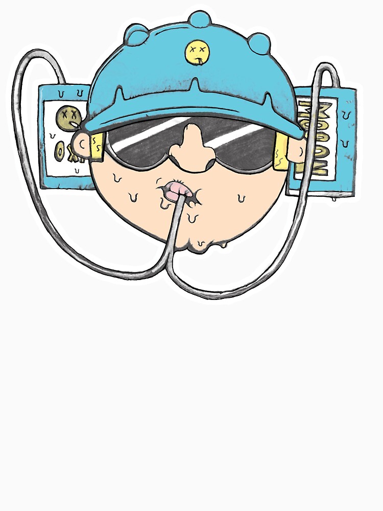 "Beer Soda Guzzler Hat Goggles Cartoon Head Drawing" T-shirt for Sale ...