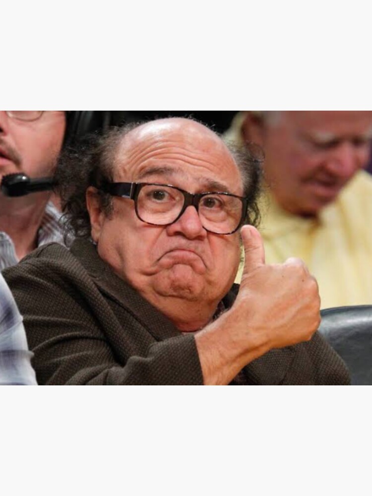 "Danny Devito Approves" Sticker for Sale by megtalgearsalad | Redbubble