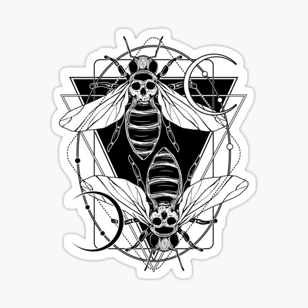 "Twin killer bees" Sticker for Sale by VonKowen | Redbubble