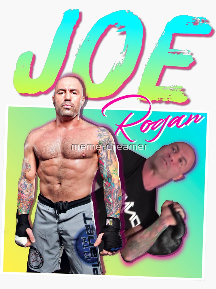 "Joe Rogan 80s Aesthetic Retro " Sticker for Sale by meme-dreamer ...