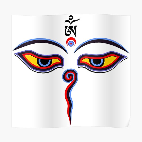 "Wisdom Eyes Of Buddha - Bodhnath temple eyes" Poster for Sale by ...