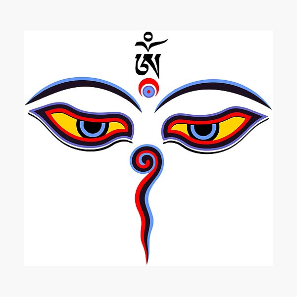 "Wisdom Eyes Of Buddha - Bodhnath temple eyes" Photographic Print for ...