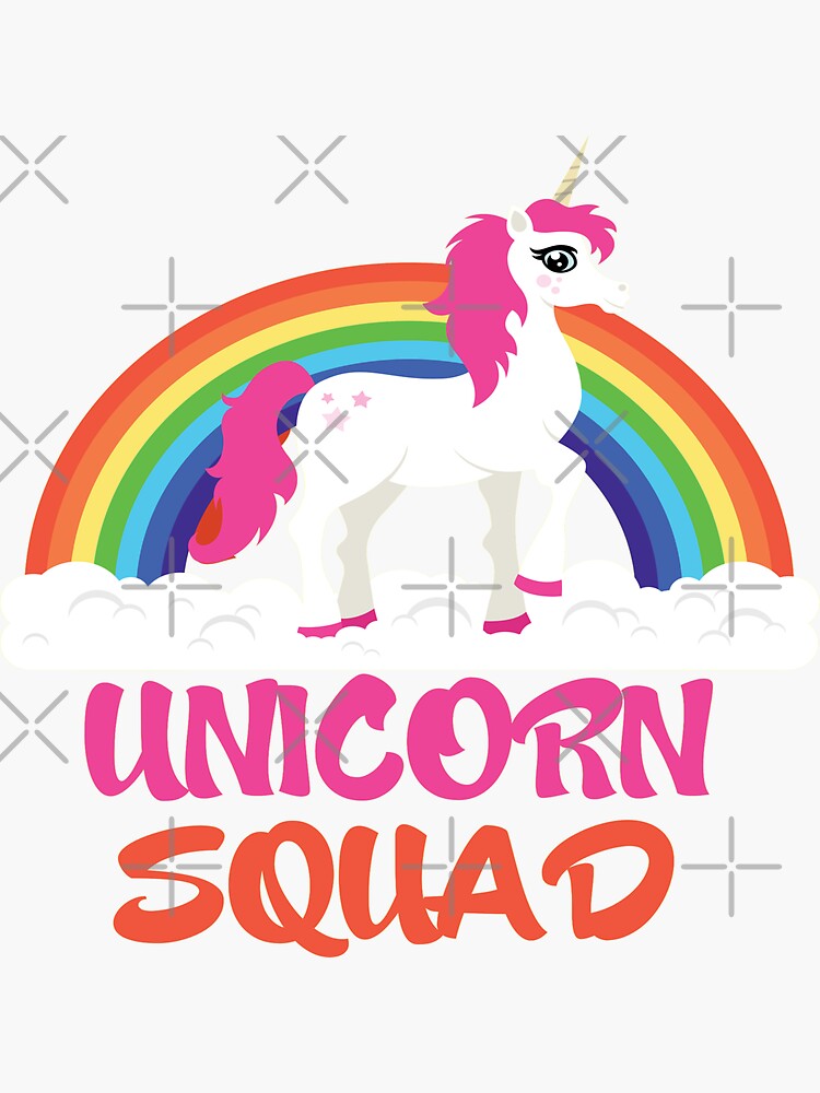 "unicorn Squad" Sticker by Vroomie | Redbubble