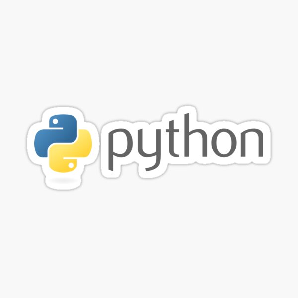 "Python logo" Sticker for Sale by archdesigner | Redbubble
