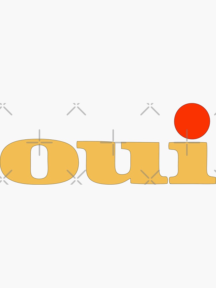 "Oui Porn Mag Logo" Sticker for Sale by wildzerouk | Redbubble