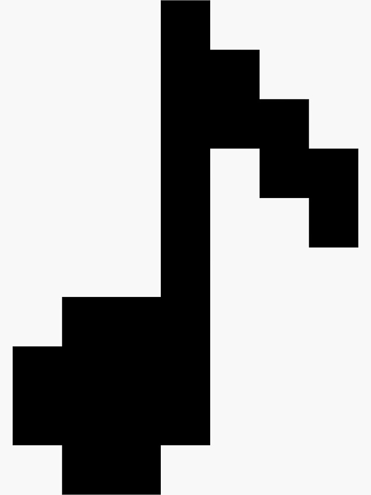 "8 bit music" Sticker for Sale by ColdestEver | Redbubble