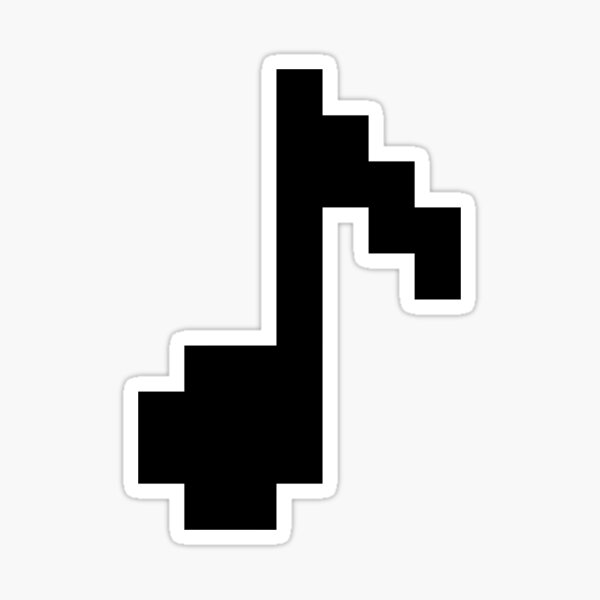 "8 bit music" Sticker for Sale by ColdestEver | Redbubble