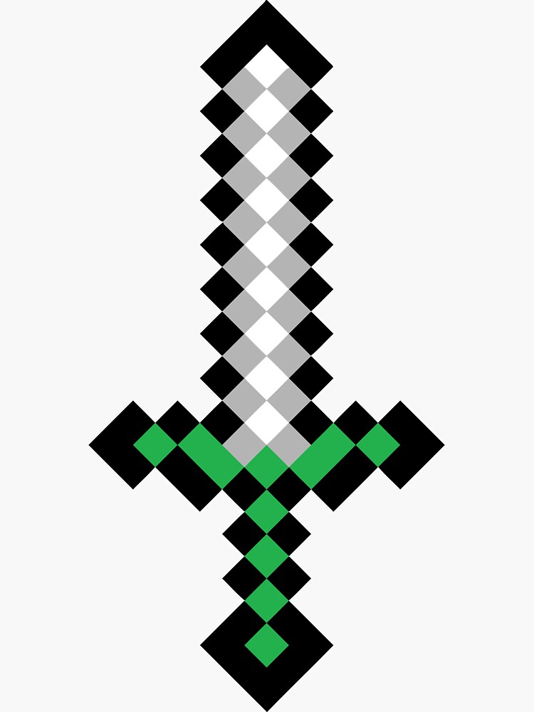 "8bit sword" Sticker for Sale by ColdestEver | Redbubble