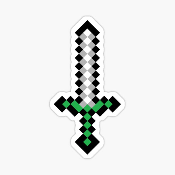 "8bit sword" Sticker for Sale by ColdestEver | Redbubble