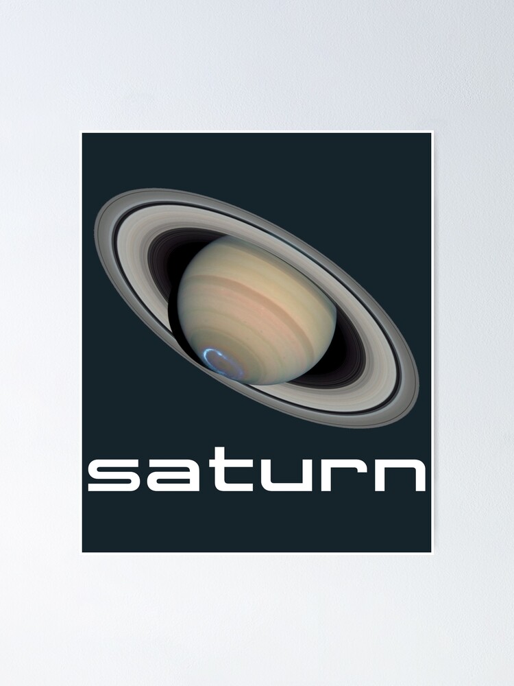 "Solar System Planet Saturn Space Science Astronomy" Poster by ...