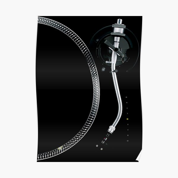 Turntable Tone Arm And Platter Poster For Sale By Savethetshirt