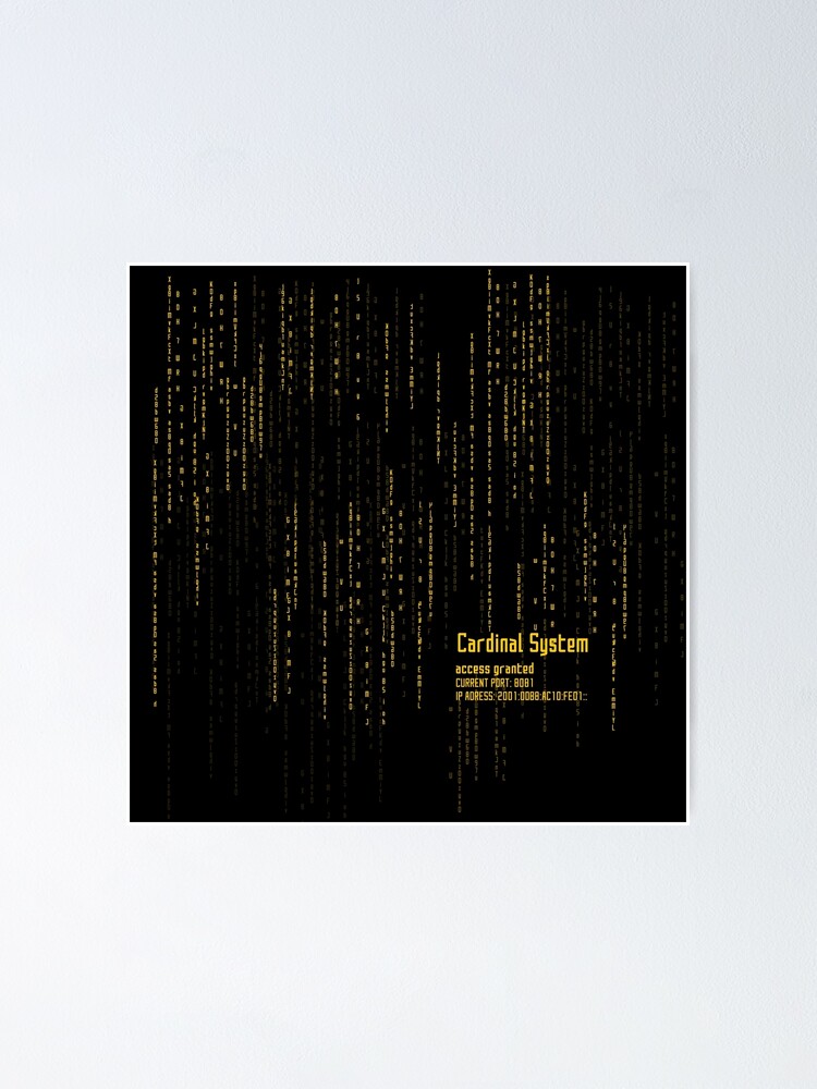 "Cardinal System - SAO" Poster by fantasylife | Redbubble