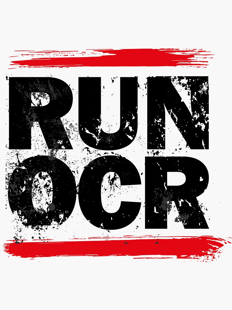 " RUN OCR / Dirty mud" Sticker for Sale by pure-agony | Redbubble