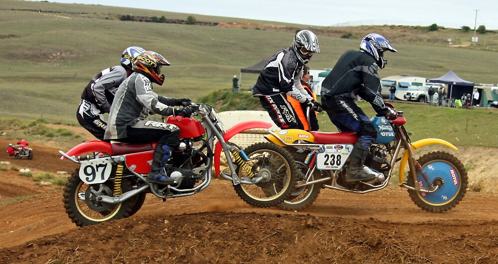 "Fun in the Mud - Motocross Sidecar Racing" by PhotoButterfly | Redbubble