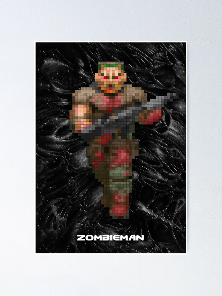 "Zombieman" Poster by Beegeedoubleyou | Redbubble