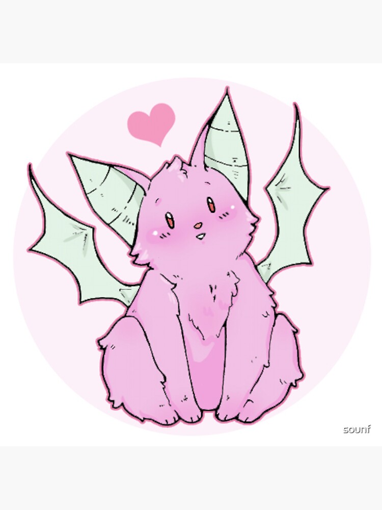 "pink bat " Sticker by sounf | Redbubble