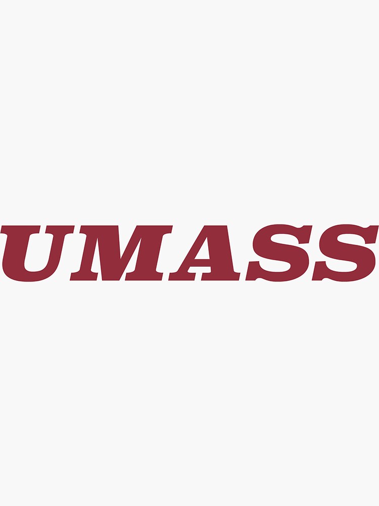 "UMass Amherst Sticker" Sticker for Sale by rileylorene14 | Redbubble