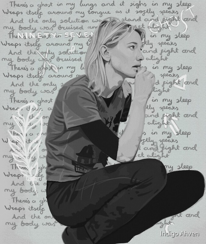 "cate blanchett black and white" by Indigo Ahven | Redbubble