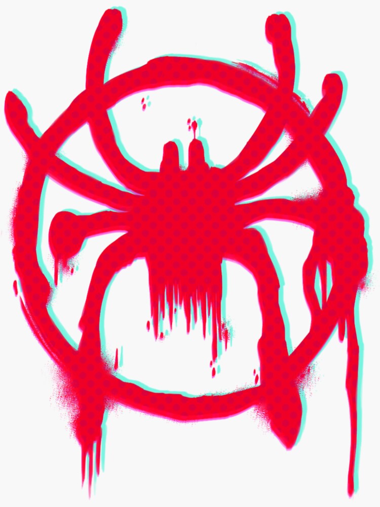 "Spider Logo" Sticker for Sale by Akazoku | Redbubble