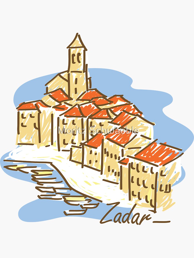 "Zadar - Croatia" Sticker for Sale by moritzschwaeble | Redbubble