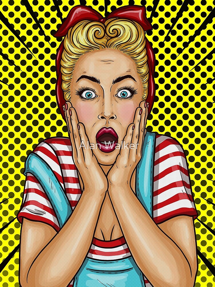 "Shocked Pop Art (Shocking)" Poster for Sale by Octavio00 | Redbubble