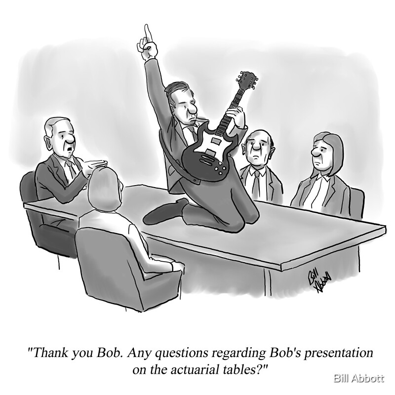 "Funny Business Presentations Humor Cartoon" by Bill Abbott | Redbubble