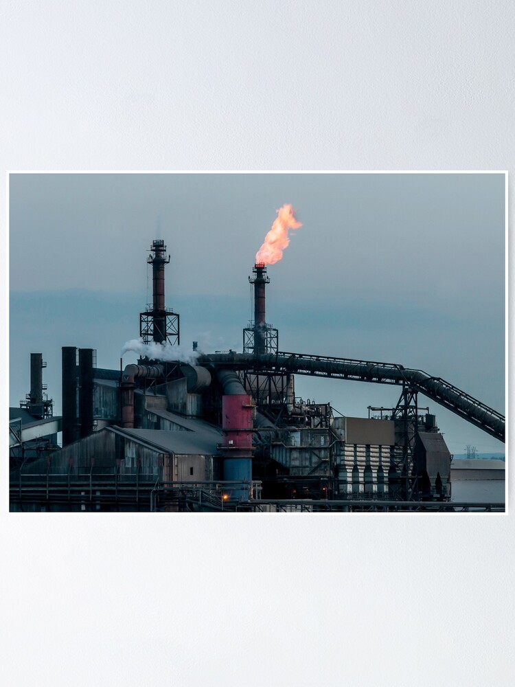 "The steel mill at work." Poster for Sale by Scooterbob | Redbubble