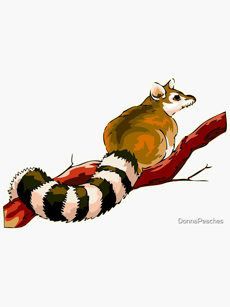 "Ringtail" Sticker for Sale by DonnaPeaches | Redbubble