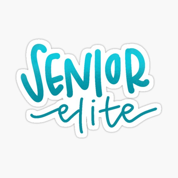 Sticker « Senior Elite », par idowns03 | Redbubble