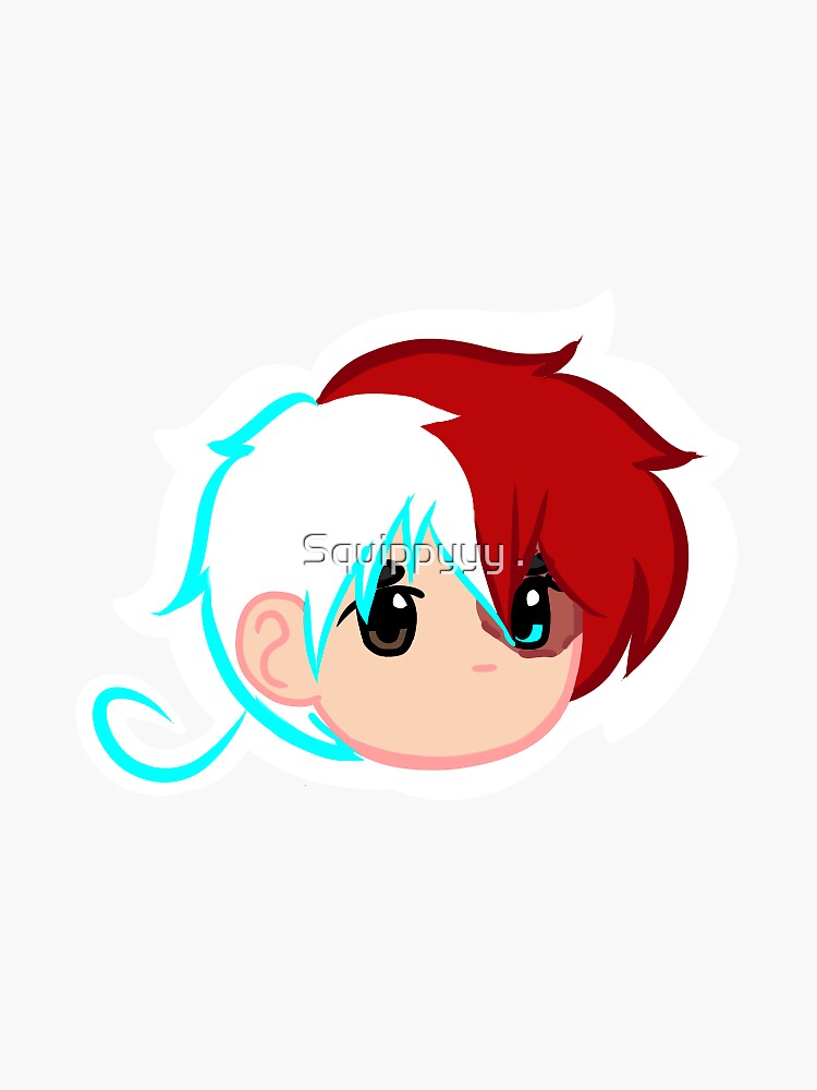 "Chibi Todoroki " Sticker for Sale by DeadInside66 | Redbubble