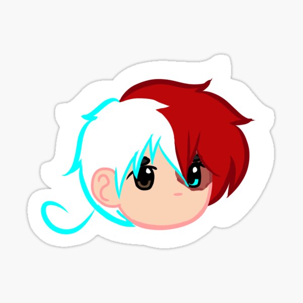 "Chibi Todoroki " Sticker for Sale by DeadInside66 | Redbubble