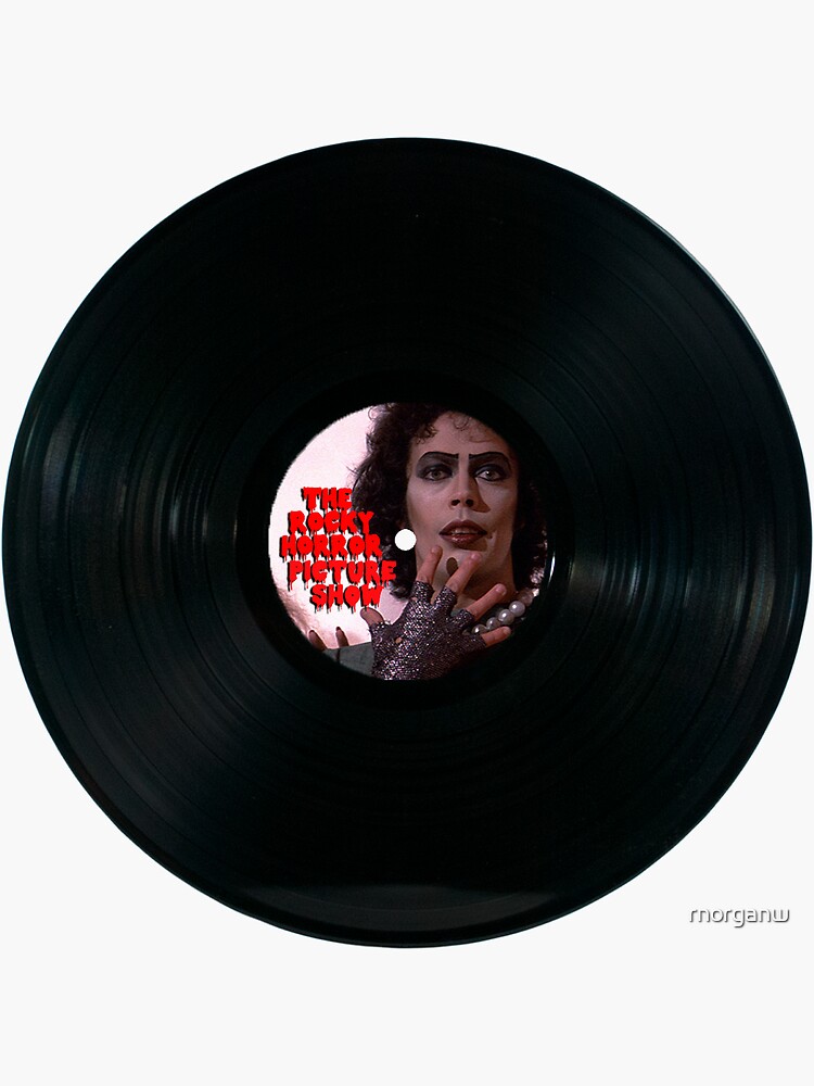"rocky horror record" Sticker for Sale by rnorganw | Redbubble