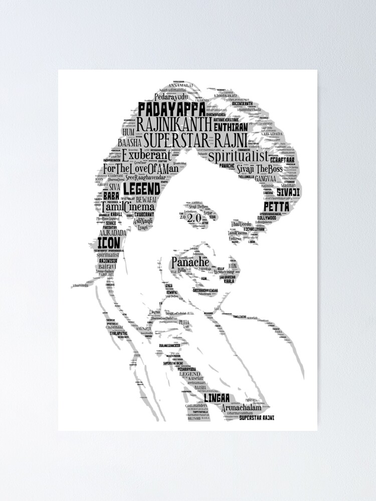 "Rajinikanth" Poster by TheIcons | Redbubble
