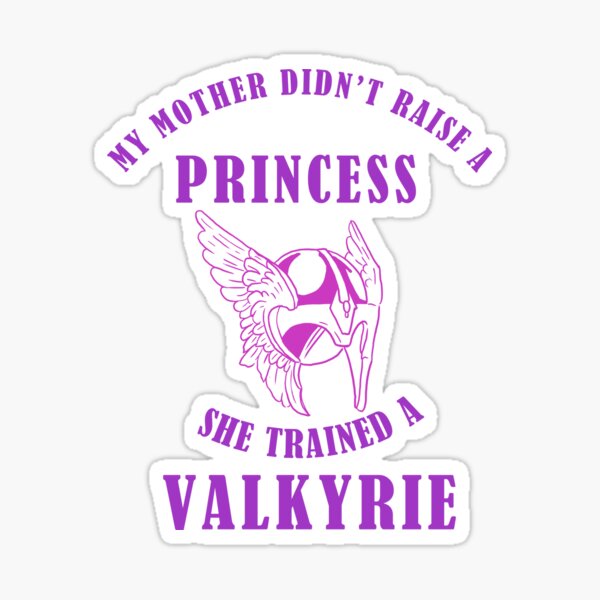 "Viking Nordic Valkyrie Myth Valhalla Princess Gift" Sticker for Sale ...