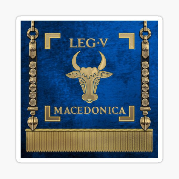 "Early Bull over Blue Standard of the Fifth Macedonian Legion ...