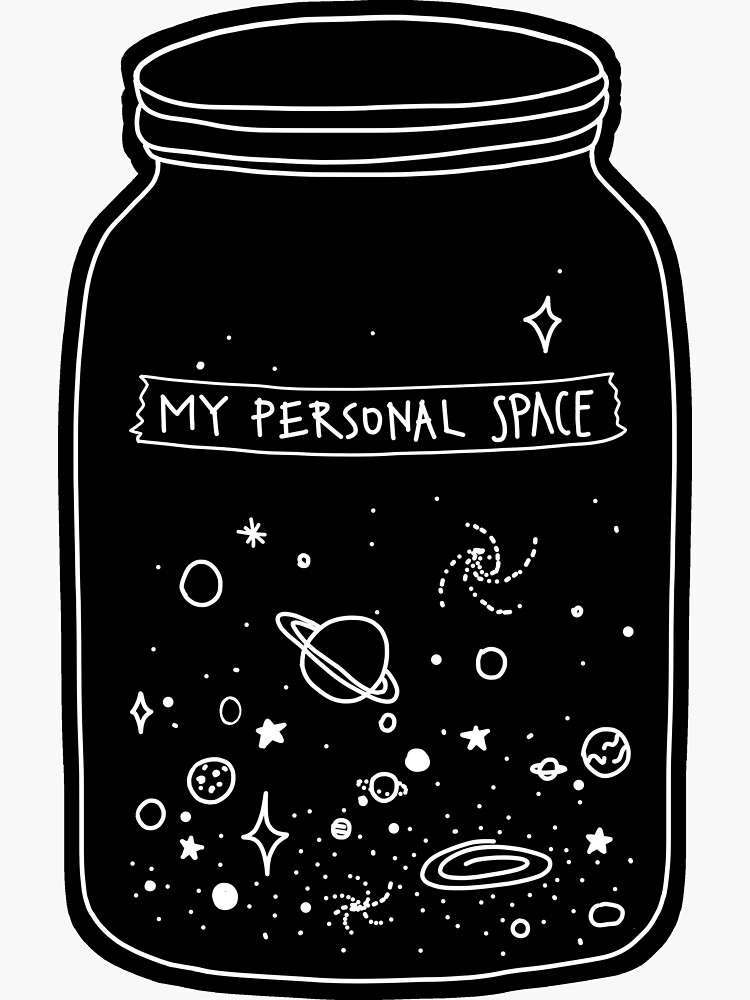 "my personal space" Sticker for Sale by DidemOdemis | Redbubble