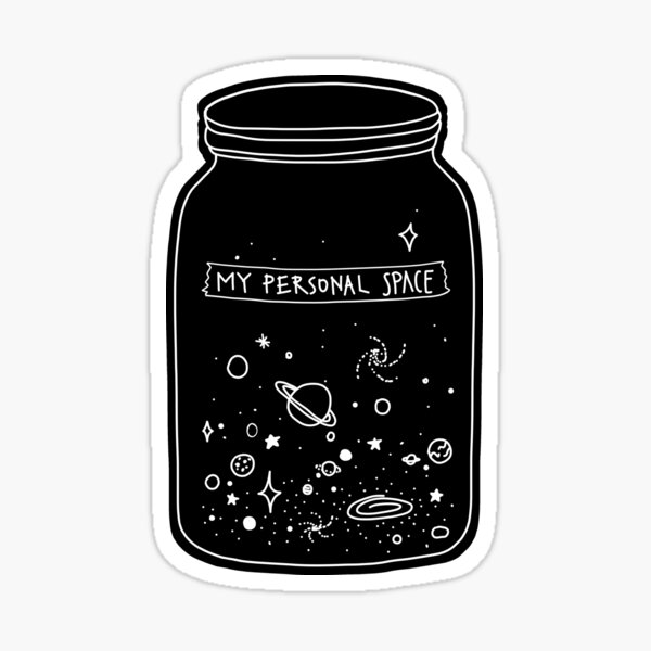 "my personal space" Sticker for Sale by DidemOdemis | Redbubble