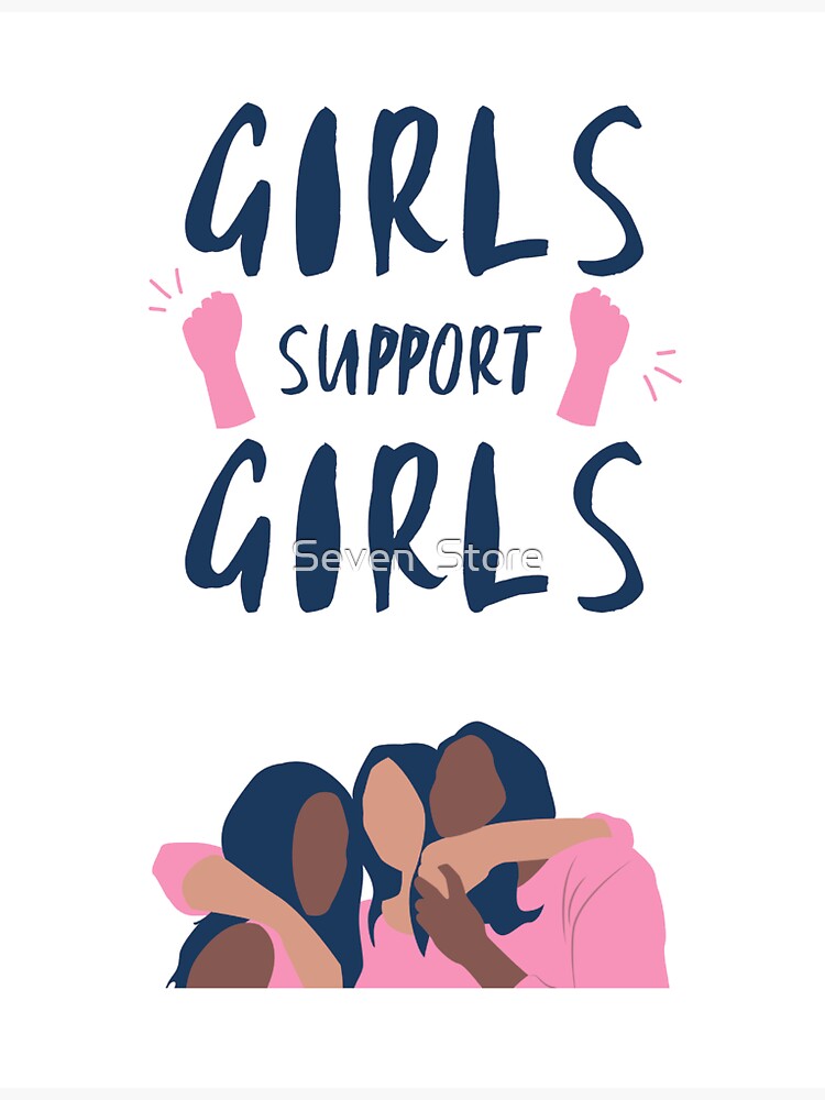 "GIRLS SUPPORT GIRL- girl power" Sticker for Sale by MOTHERDAUGHTER ...