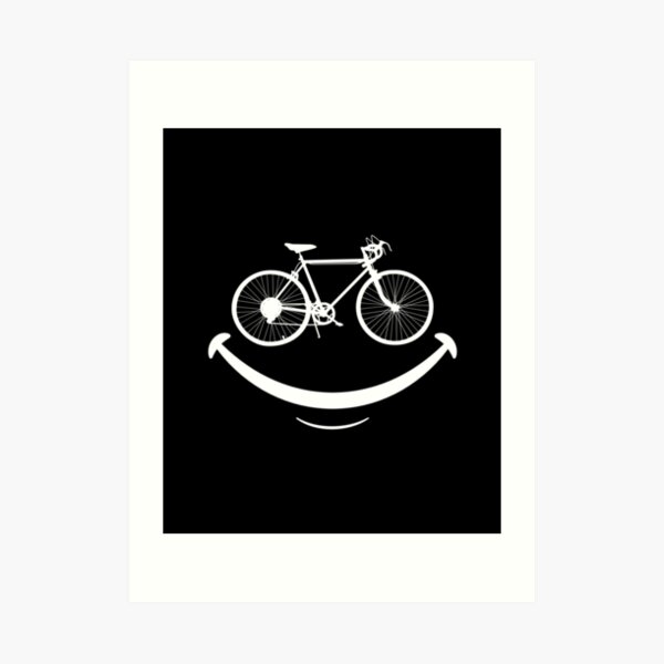 "Funny Cycle Smiley Face Symbol" Art Print by SmartStyle | Redbubble