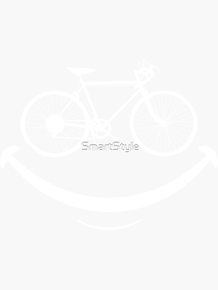 "Funny Cycle Smiley Face Symbol" Sticker by SmartStyle | Redbubble